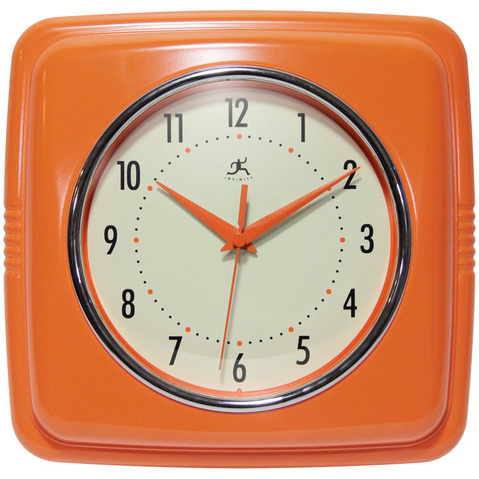 Orrwell Square Plastic Wall Clock 9.25 Inches & Reviews | AllModern