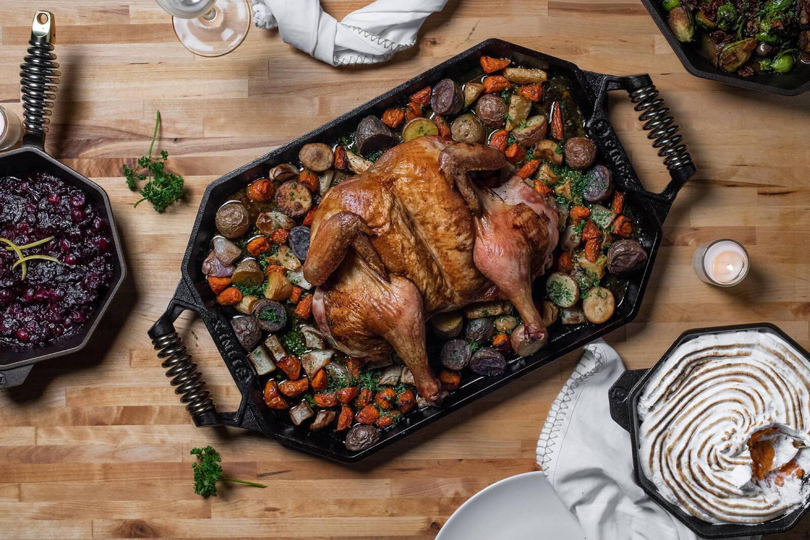 FINEX 18 Inch Cast Iron Double Burner Griddle | Wayfair