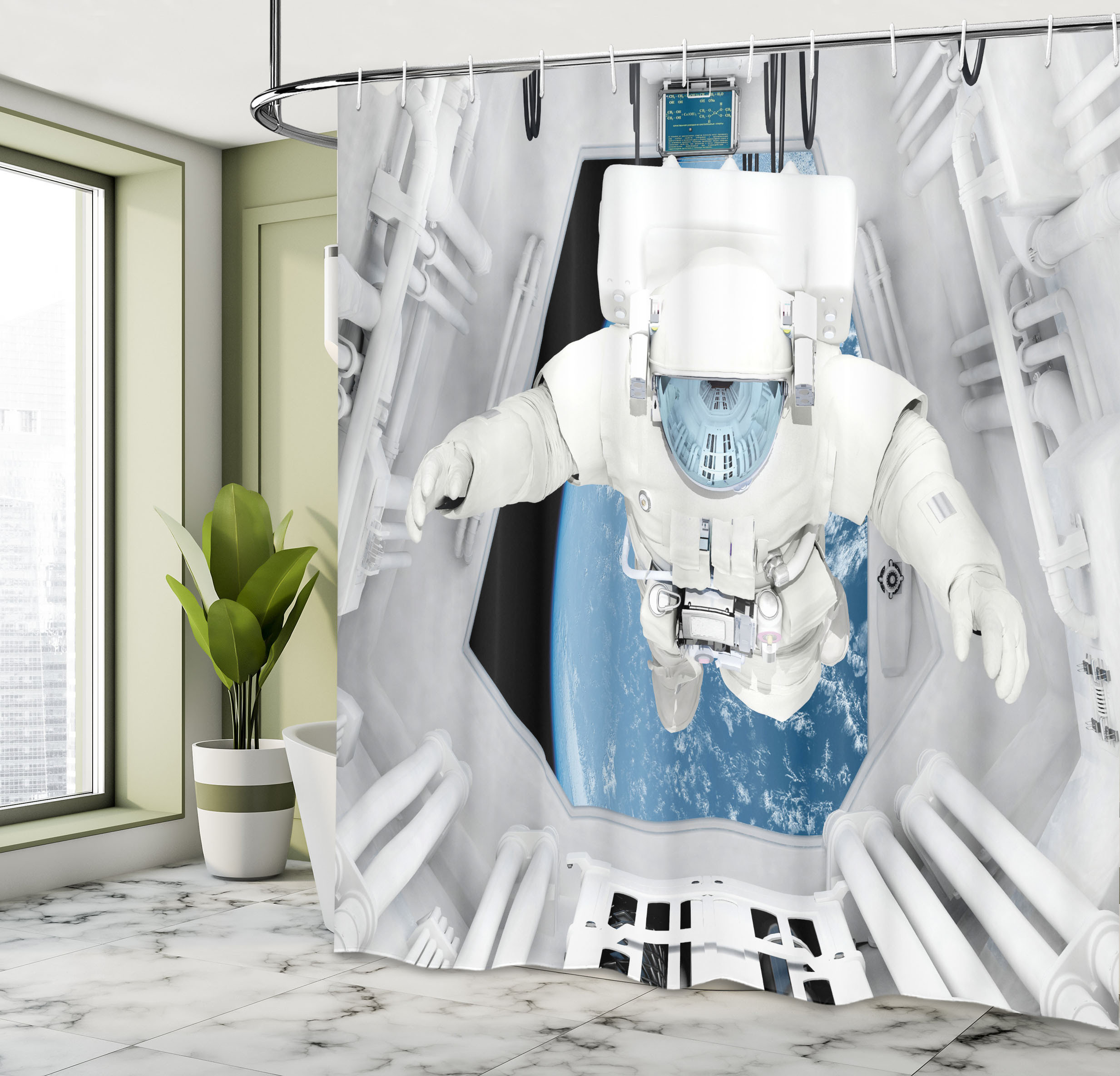 East Urban Home Nebula Shower Curtain Cosmic Journey Space | Wayfair