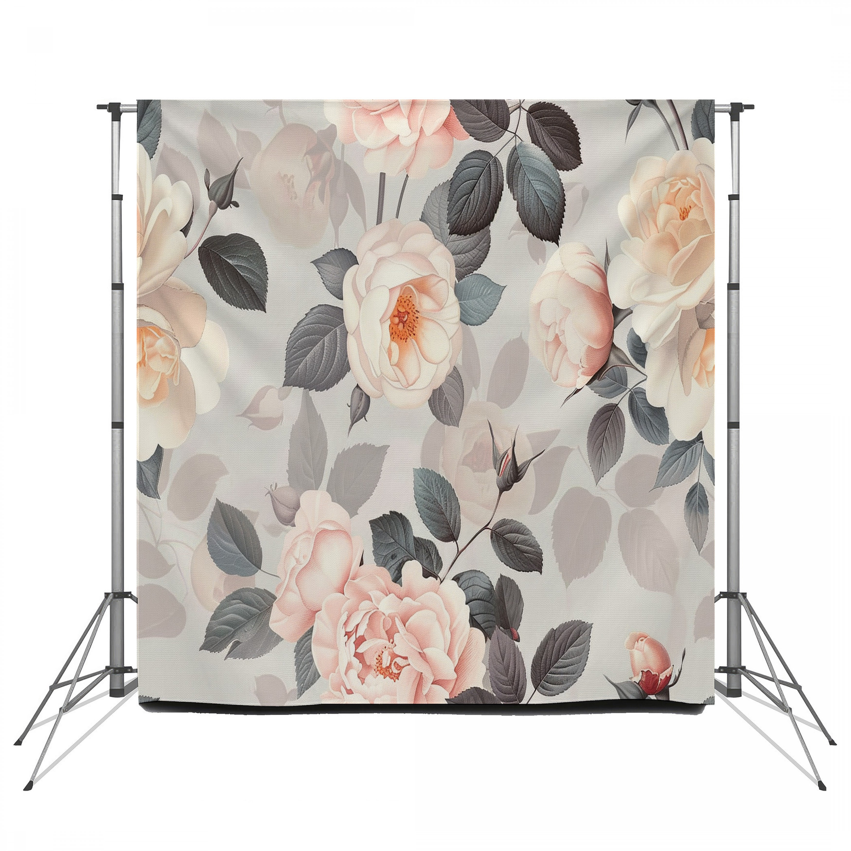 VisionDecor Blooming Peonies Backdrop Floral Large Transitional Photo ...