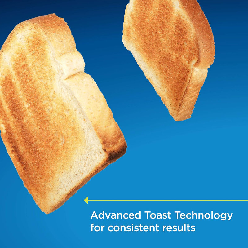 Oster 2-Slice Extra Wide Slot Stainless Steel Toaster with Advanced ...