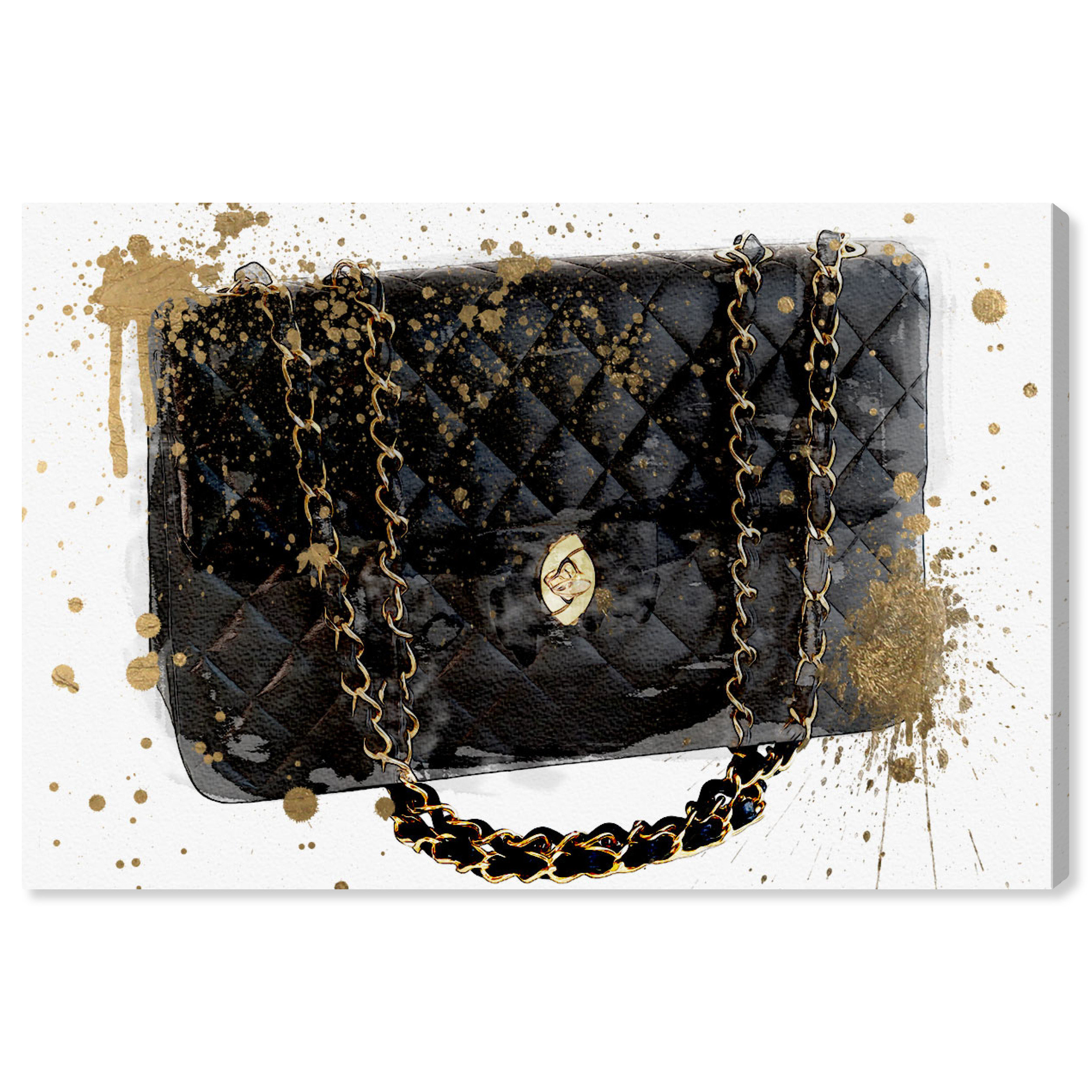 Oliver Gal Prints Black Bag Handbags - Print | Wayfair