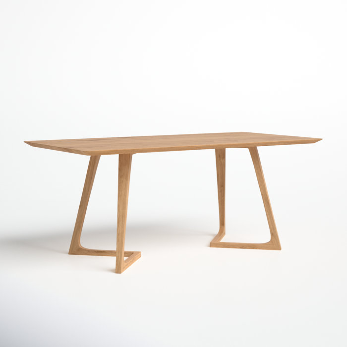 AllModern Fischer 71'' Ash Solid Wood Dining Table & Reviews | Wayfair