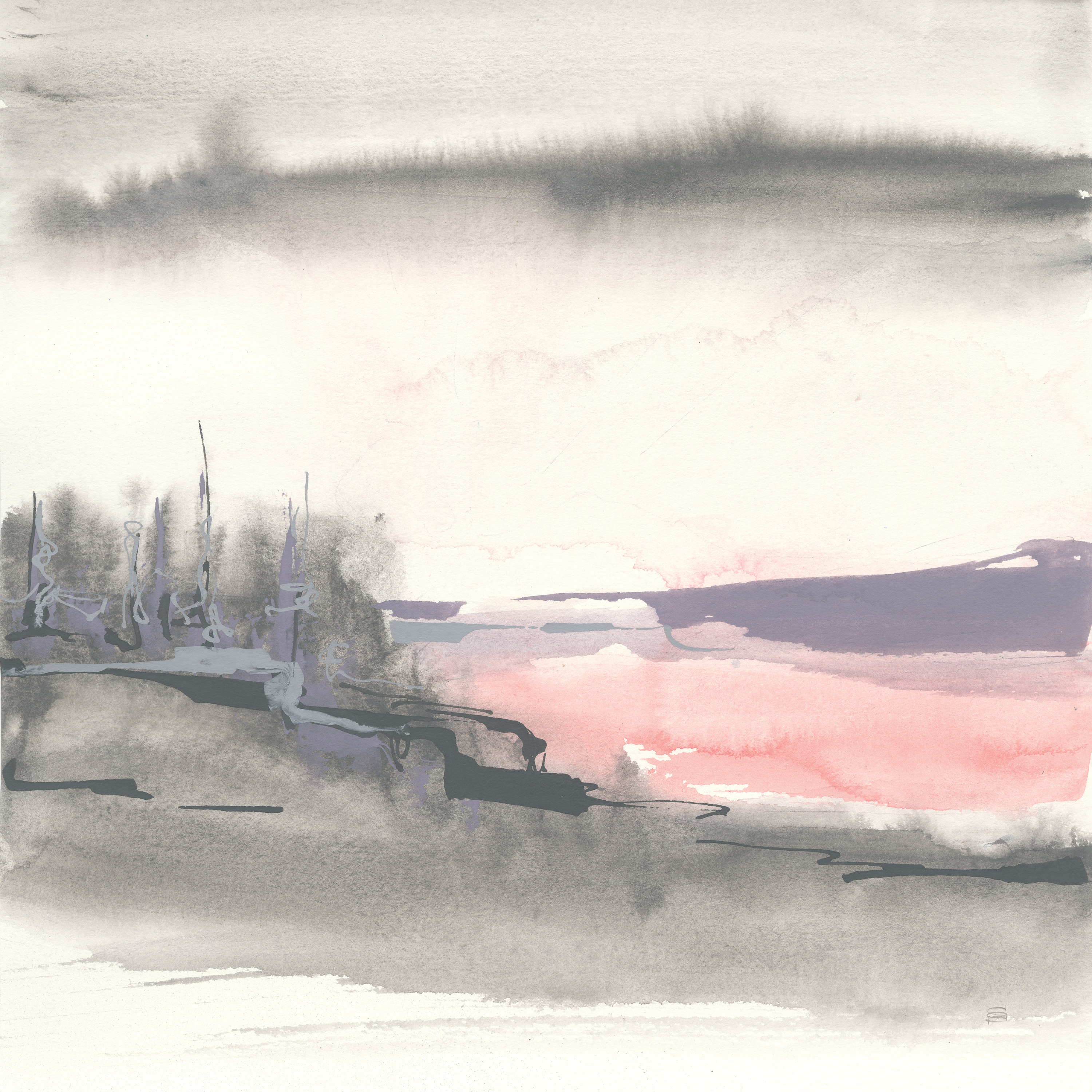 Winston Porter Blush Valley I by Chris Paschke - Wrapped Canvas ...