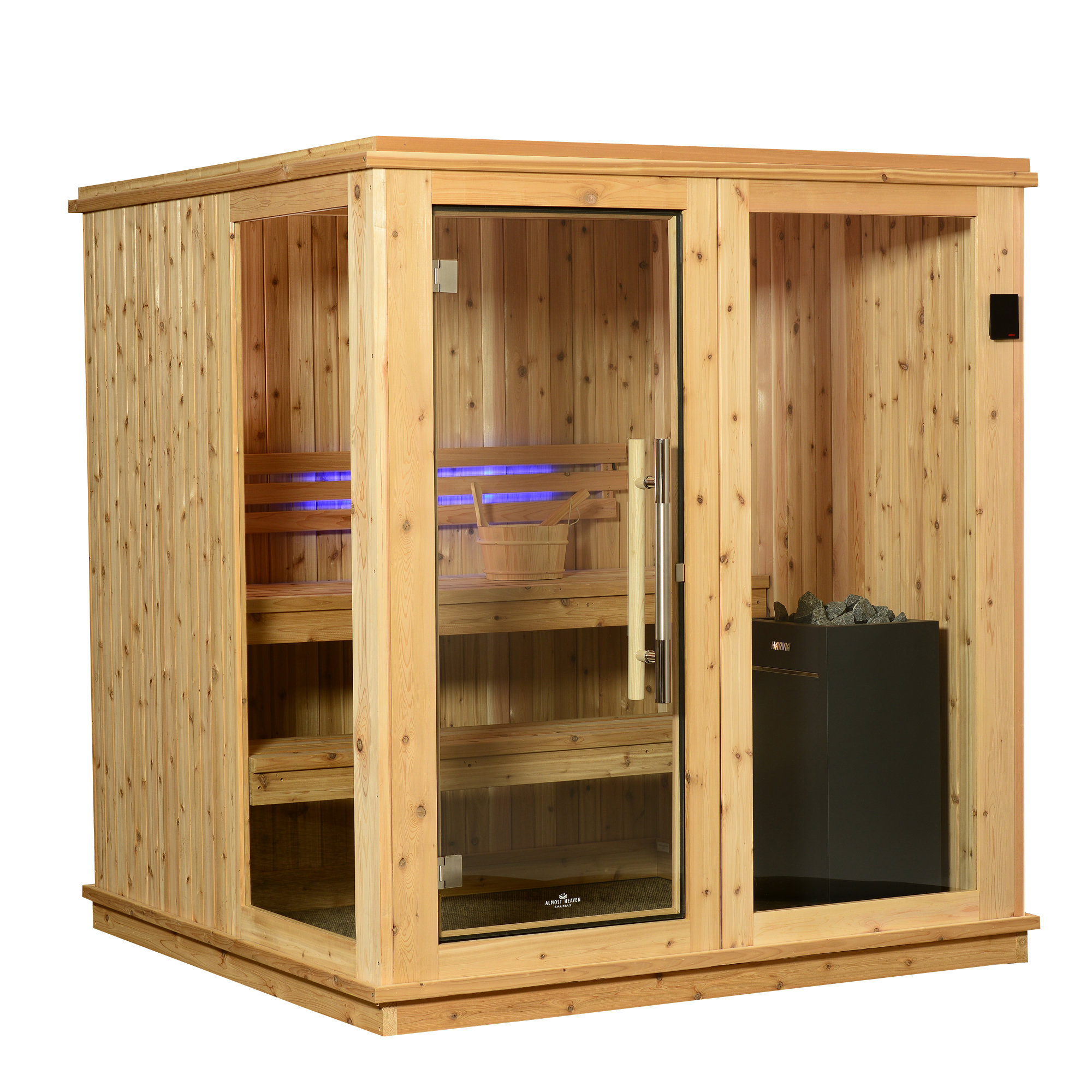 Almost Heaven Saunas Traditional Steam Sauna with Remote Control in ...