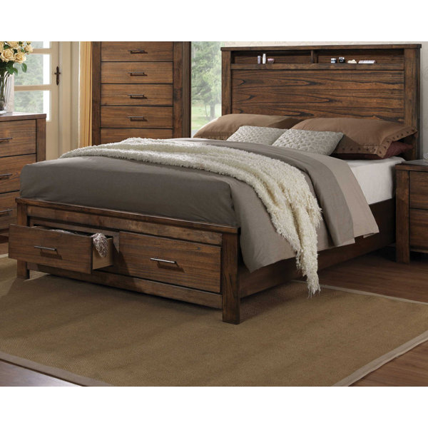 Loon Peak® Mcmaster Low Profile Storage Platform Bed & Reviews | Wayfair