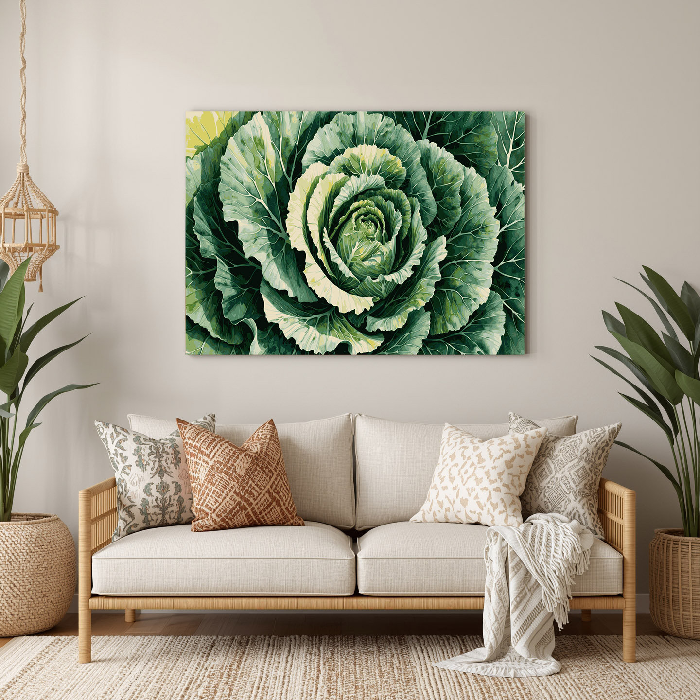 August Grove Vegetables Cabbage Green Green Metal Wall Art - Wayfair Canada