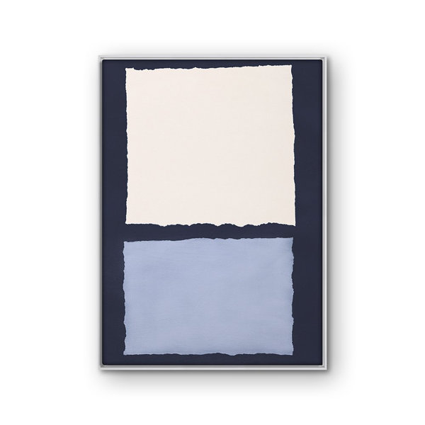 Grand Image Home Blue Colorblock 1 by Kyle Goderwis - Framed Painting ...