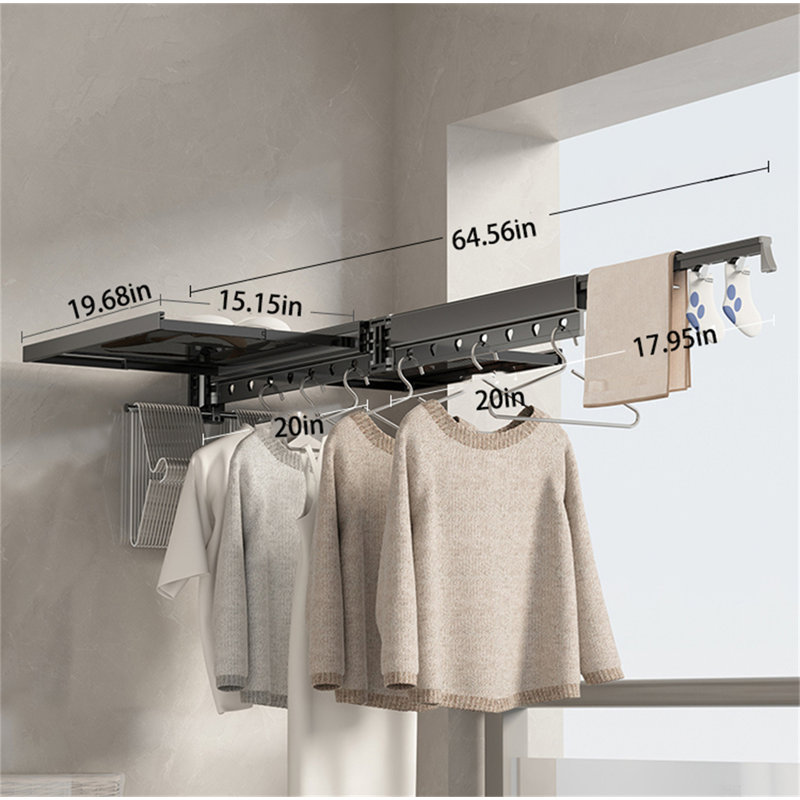 Thrones Designs Aerowing Compact Retractable Clothes Rack | Wayfair