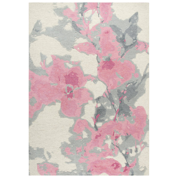 Ebern Designs Prentice Wool Abstract Rug | Wayfair