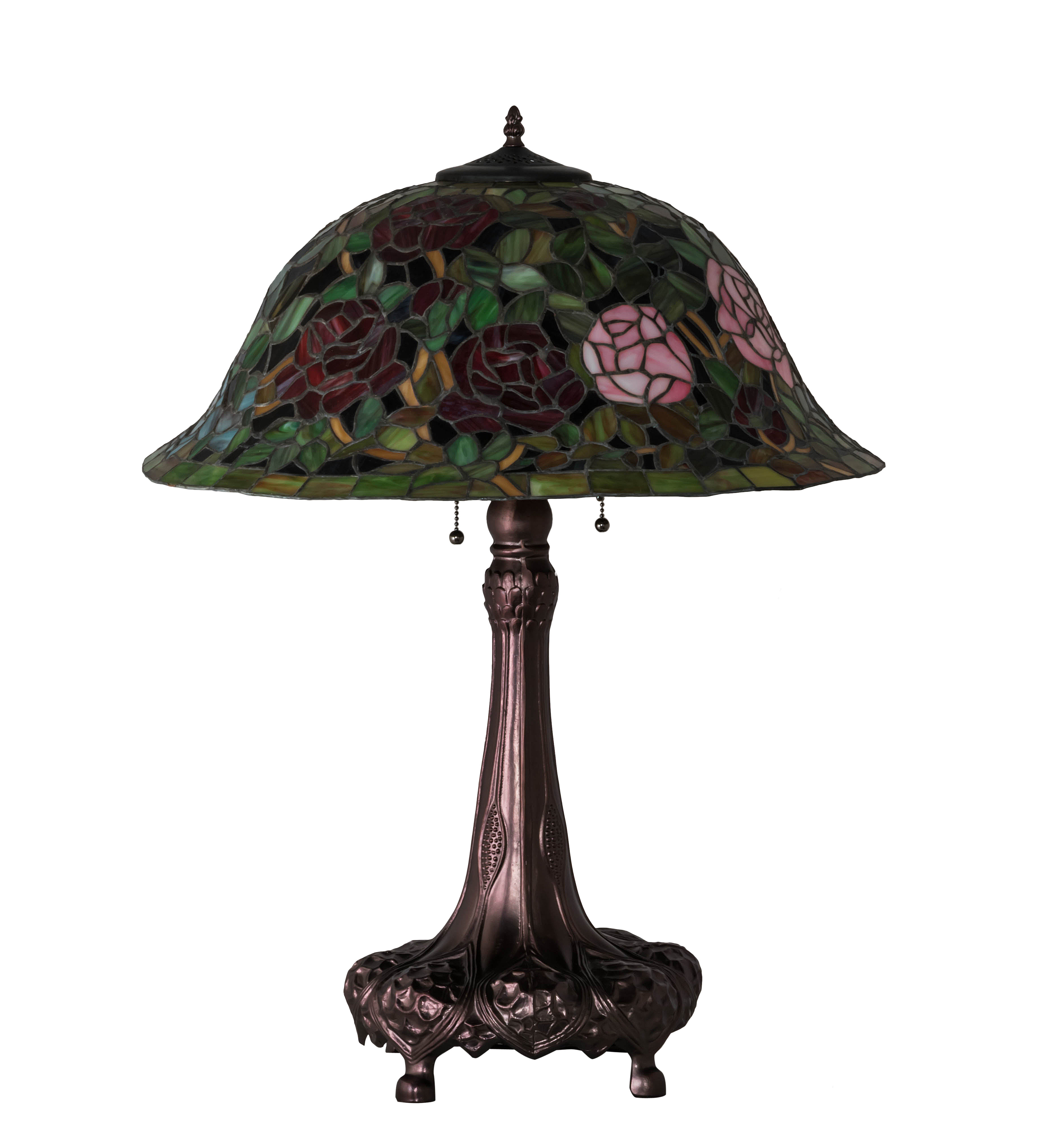 Meyda Lighting 31" High Tiffany Rosebush Table Lamp | Wayfair