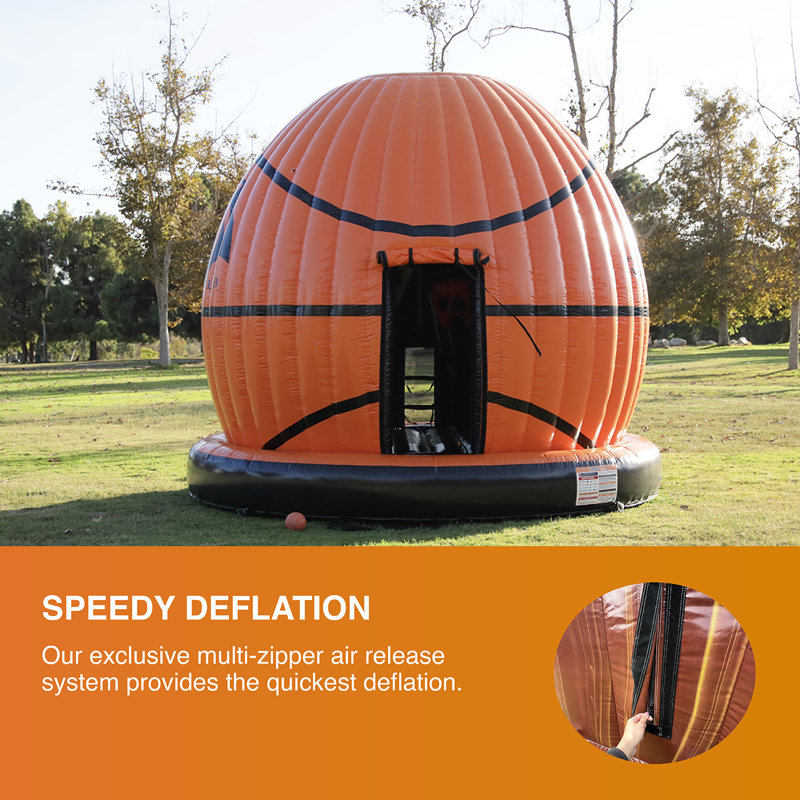 JumpOrange Basketball Madness Disco Dome Bounce House Inflatable for ...