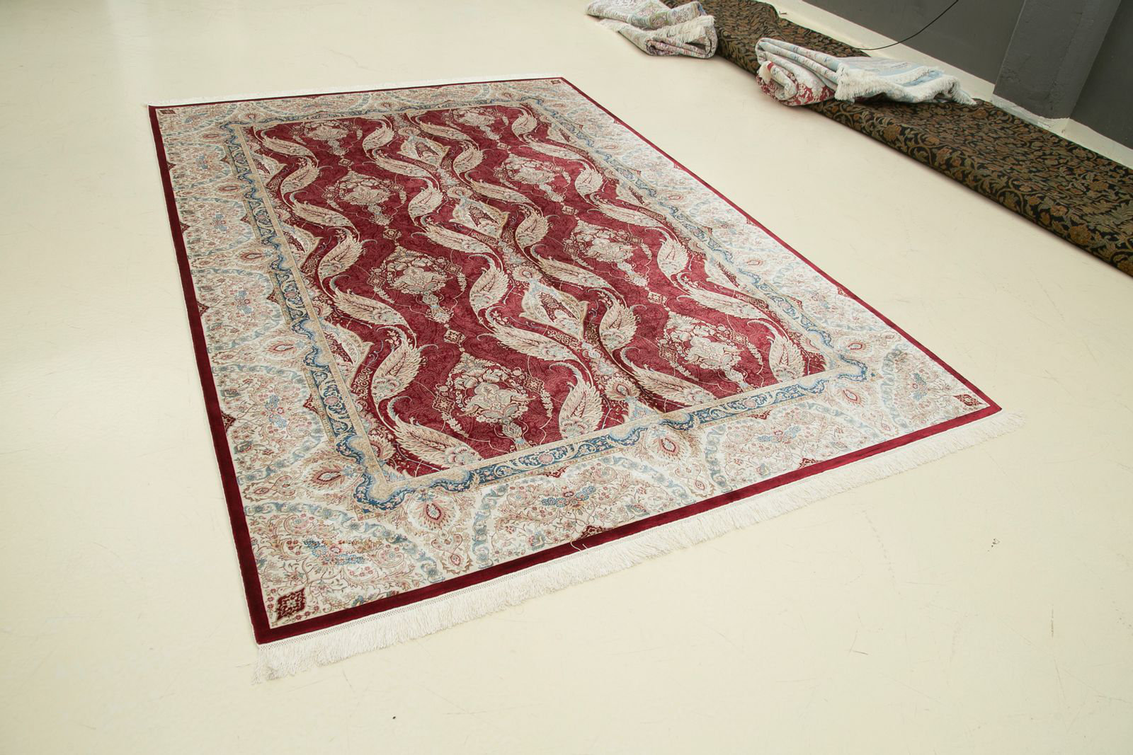 Home and Rugs Hand Tufted Silk Oriental Rug | Wayfair