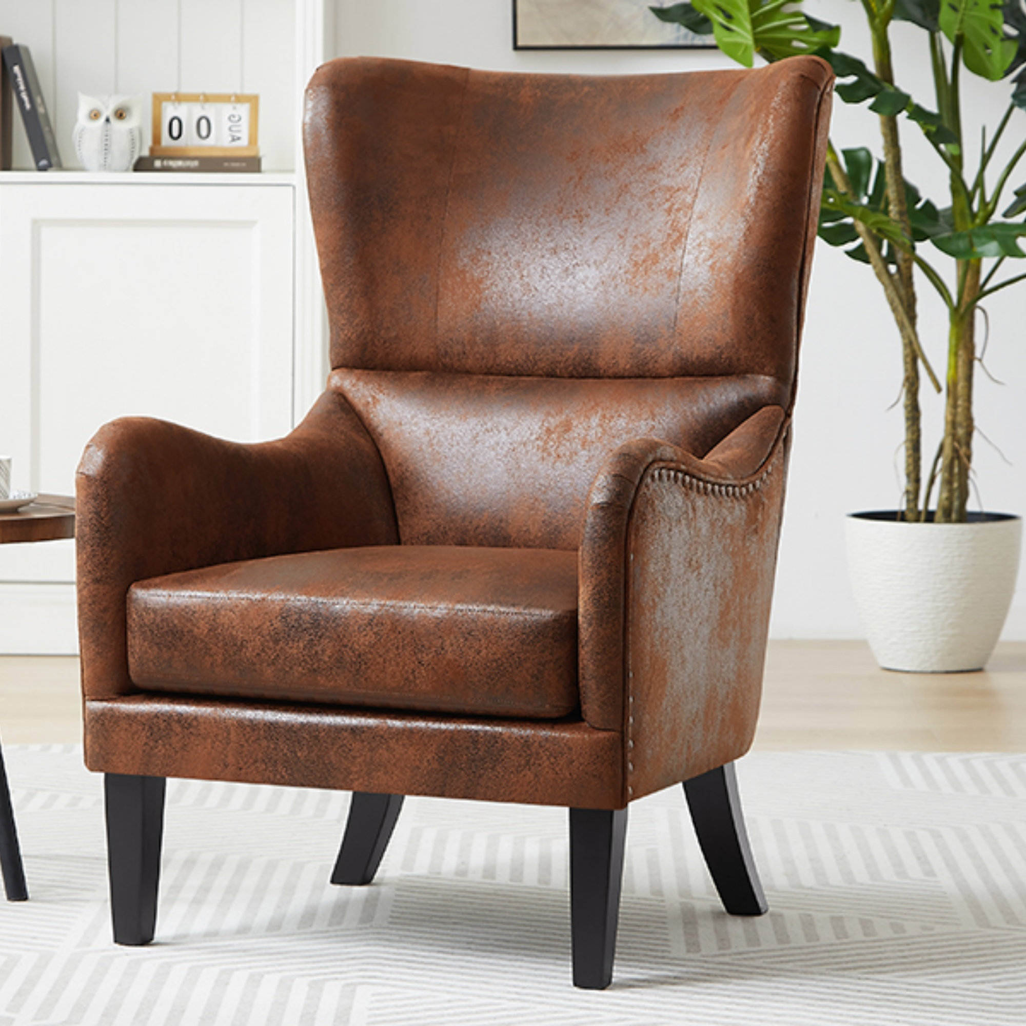 Trent Austin Design® HI-BACK Studded Chair,Arm Chair,Living-Room, Study ...