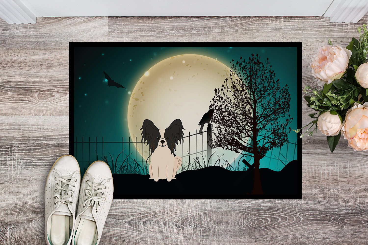 The Holiday Aisle® Ermond Halloween Scary Papillon Non-Slip Outdoor ...