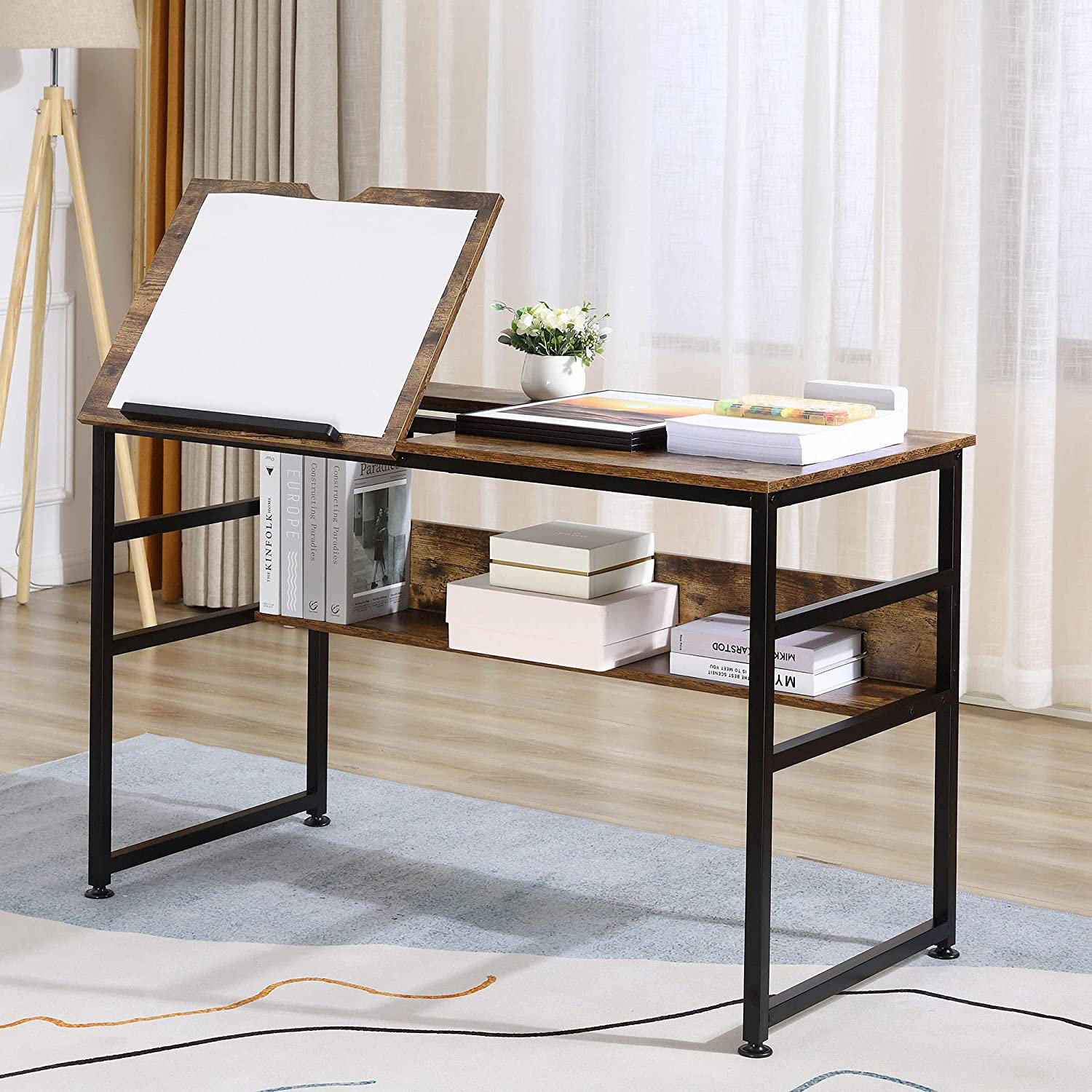 Inbox Zero 120cm W Rectangle Writing Desk | Wayfair.co.uk