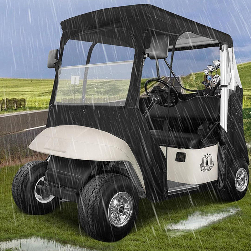 ZILNOX Golf Cart Enclosure, Golf Cart Cover Waterproof Windproof, Heavy ...