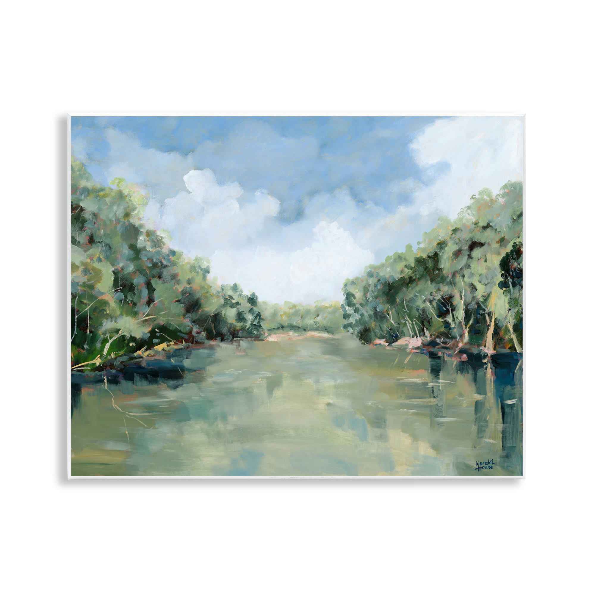 Highland Dunes Serene Reflective Nature Wall Plaque, design by Meredith ...