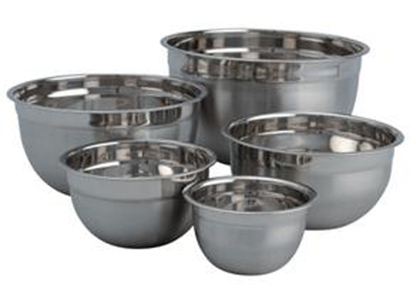 Starcraft German 5 Piece Stainless Steel Mixing Bowl Set | Wayfair