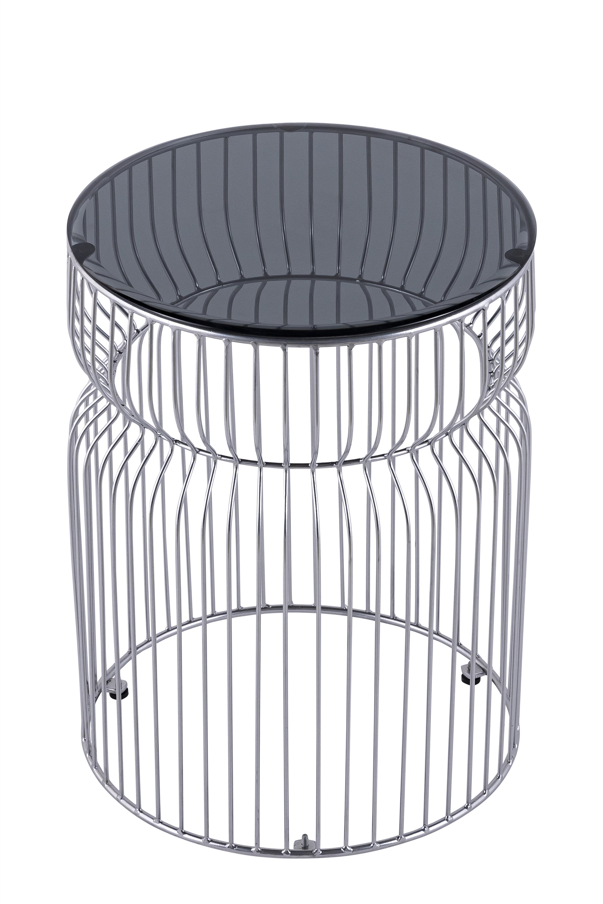 Ivy Bronx Contemporary Metal Nested Base Tinted Tempered Glass Top ...