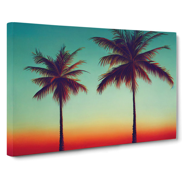 Bay Isle Home Handsome Palm Trees - Wrapped Canvas Print | Wayfair.co.uk