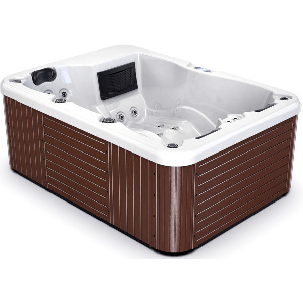 Luxuria Spas 220 Volt 3 - Person 47 - Jet Acrylic Rectangle Hot Tub ...