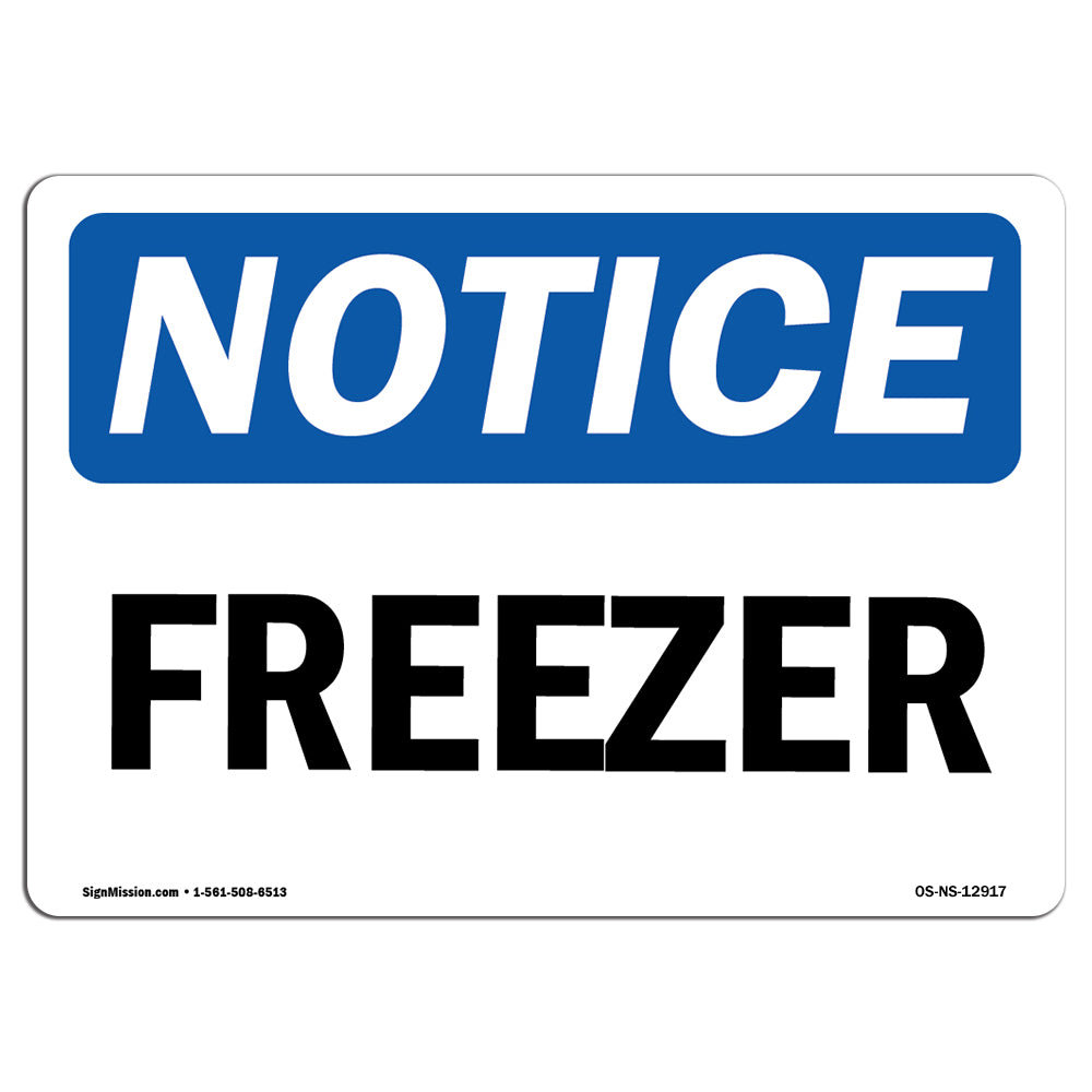 SignMission Freezer Aluminum Sign 12 x 18 | Wayfair