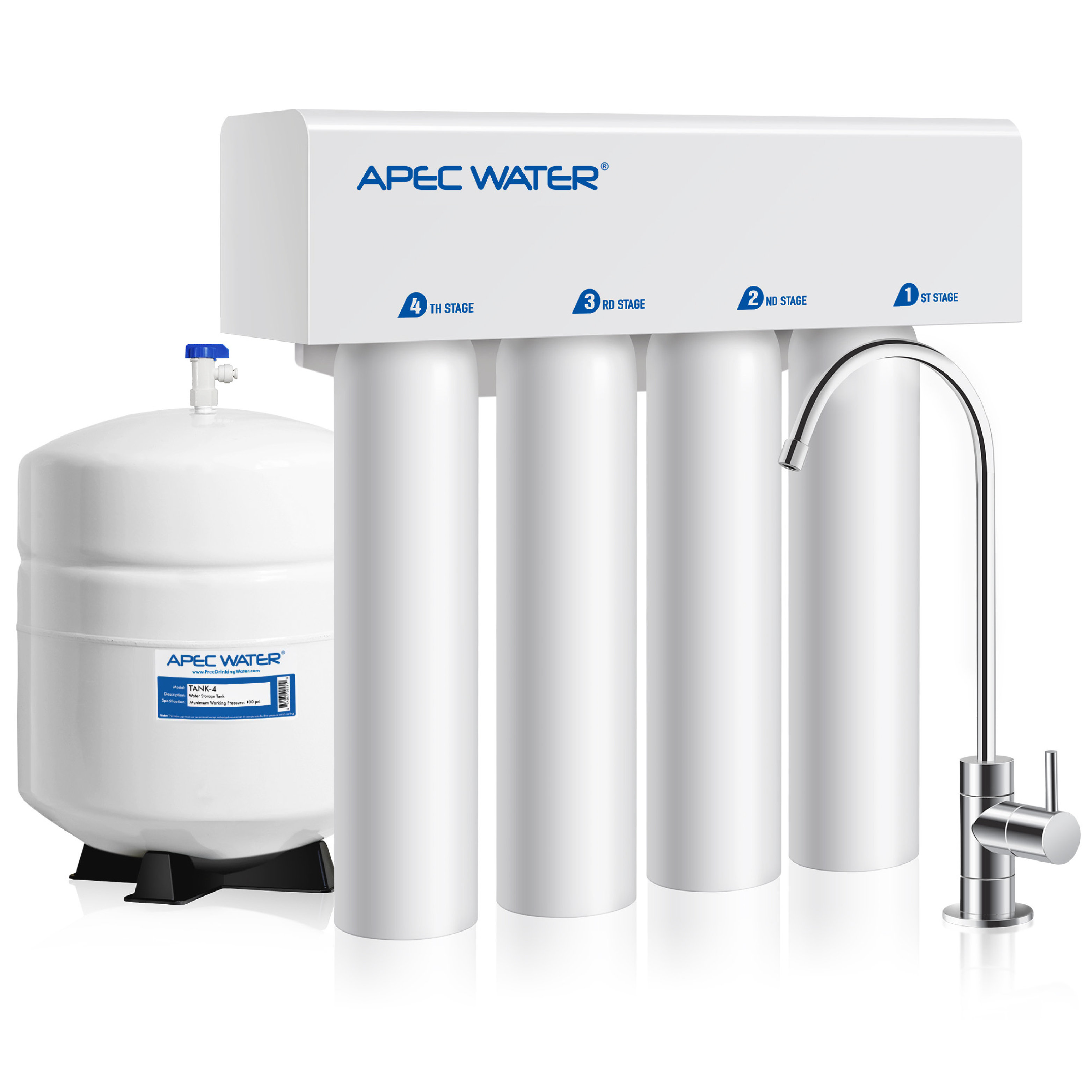 Apec Water 4-Stage With Quick Connect Easy Change Filters | Wayfair