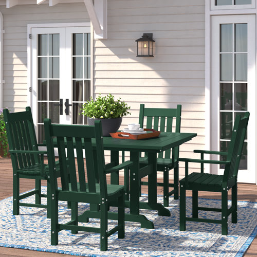 Lark Manor Alirah 4 - Person Square Outdoor Dining Set & Reviews | Wayfair