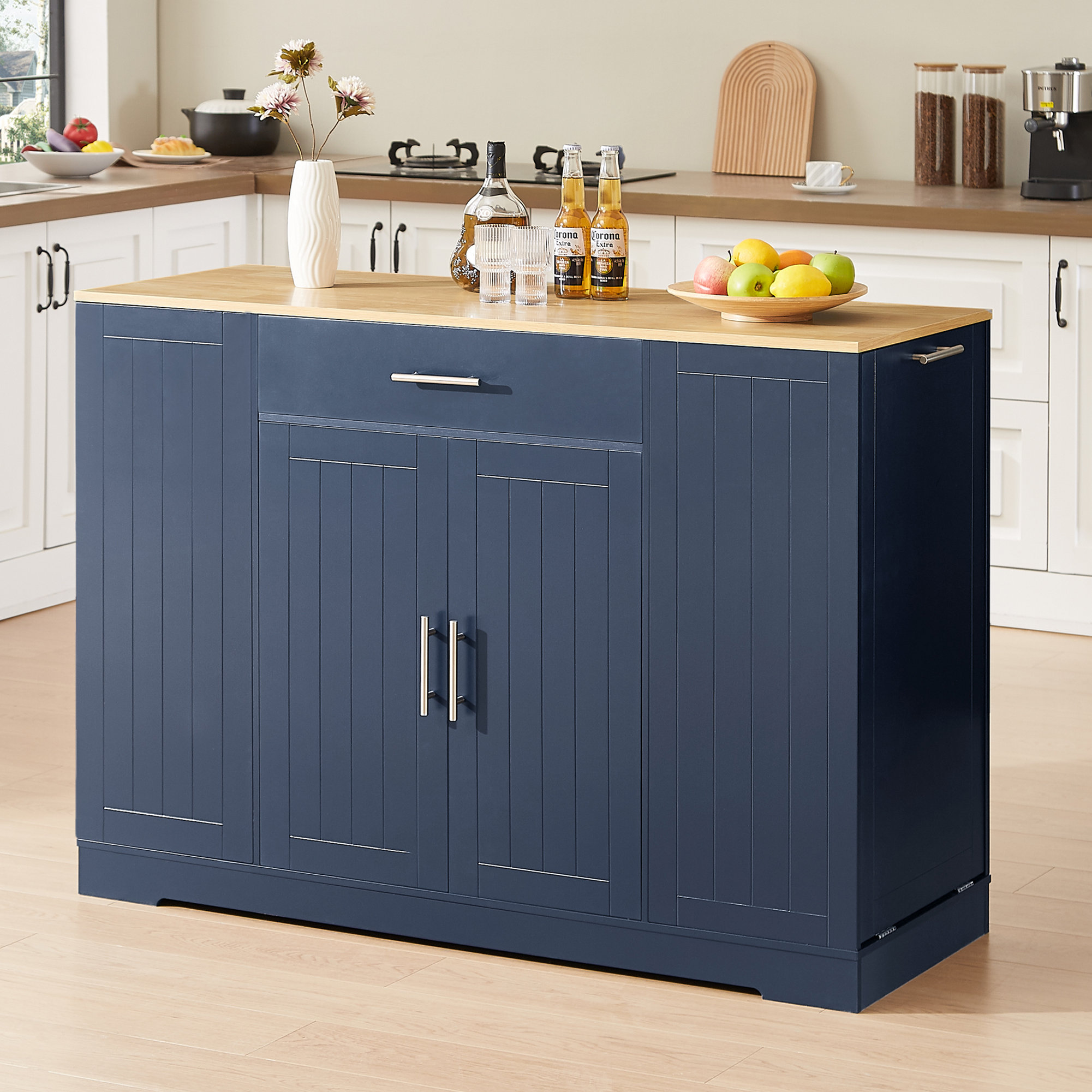 Lark Manor™ 53'' Modern Farmhouse Kitchen Storage Islands With 2 ...