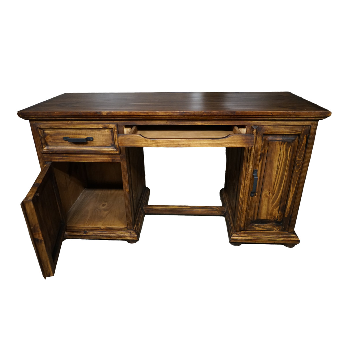 Loon Peak® Rustic Sierra Computer Desk with CPU storage | Wayfair