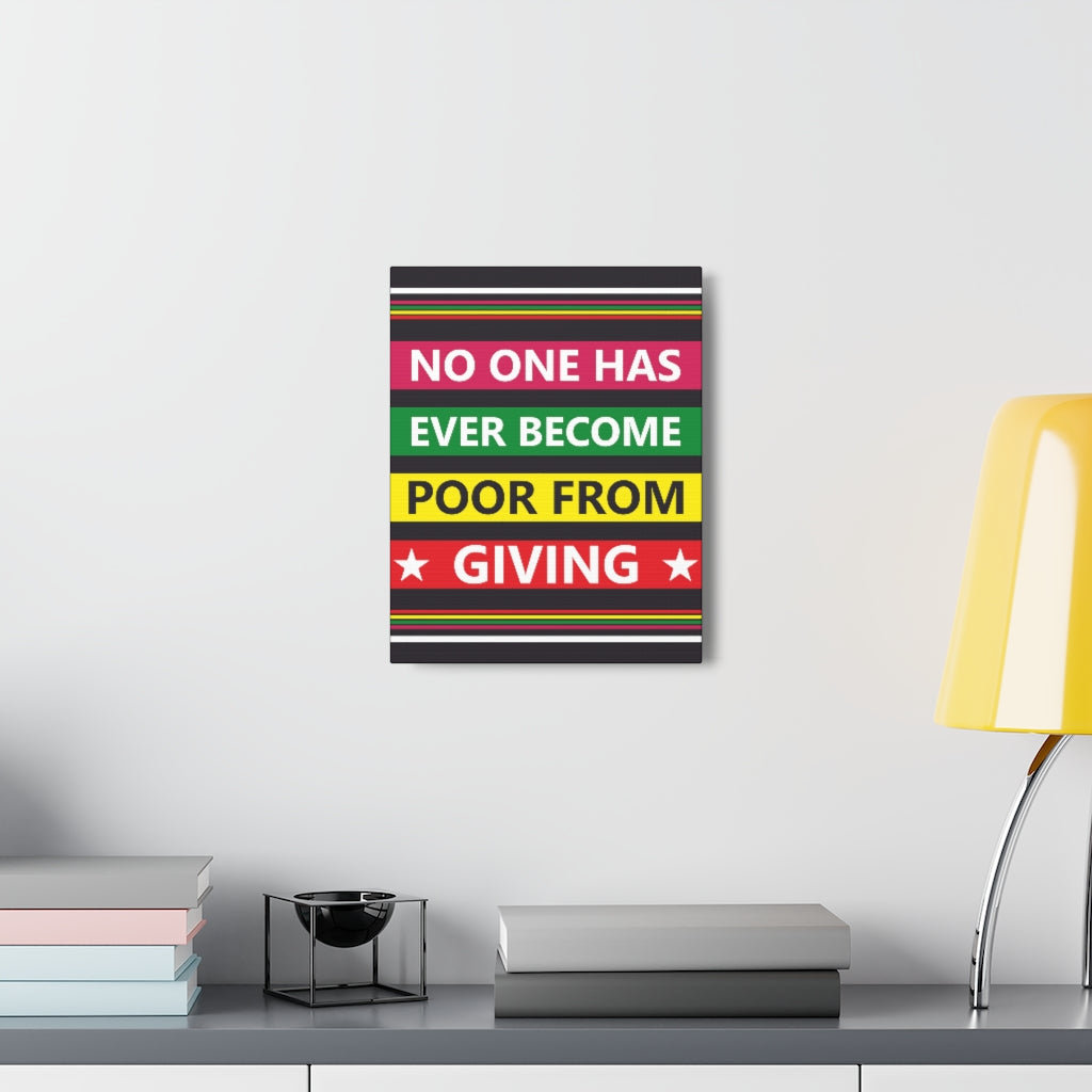 Trinx Inspirational Wall Art No One Become Poor Motivation Wall Decor ...