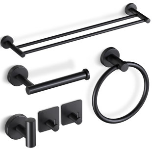 Matte Black Bathroom Hardware Sets You'll Love | Wayfair