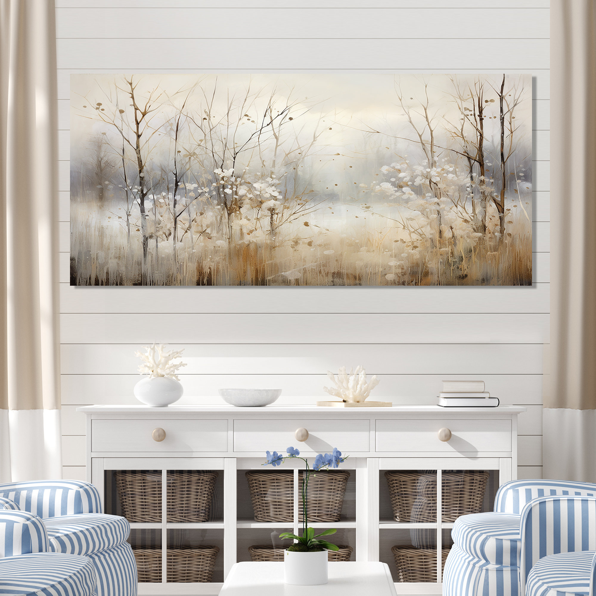 Winston Porter Winter Meadow View calmness II - Meadow Canvas Prints ...