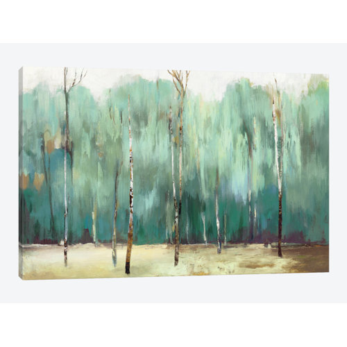 Bless international 'Teal Forest' Print on Canvas & Reviews | Wayfair