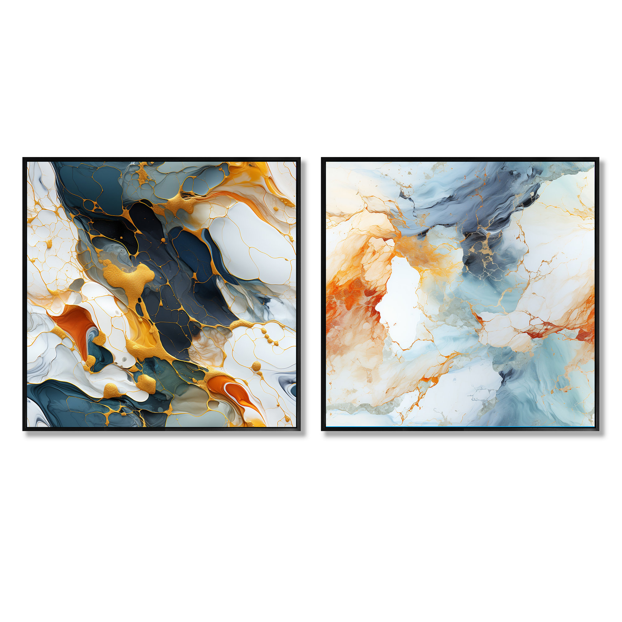 Design Art Urban Retreat Marble Pattern - Abstract Collages Square ...