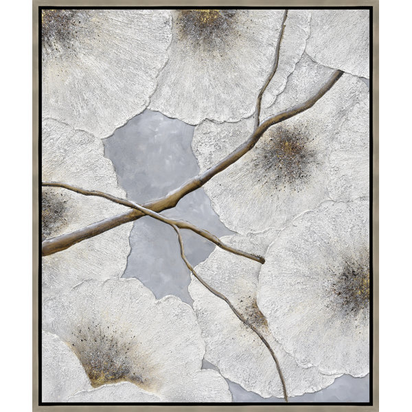 Chelsea Art Studio Beverly Fuller Elegance Blooms I (Glitter) Framed On ...