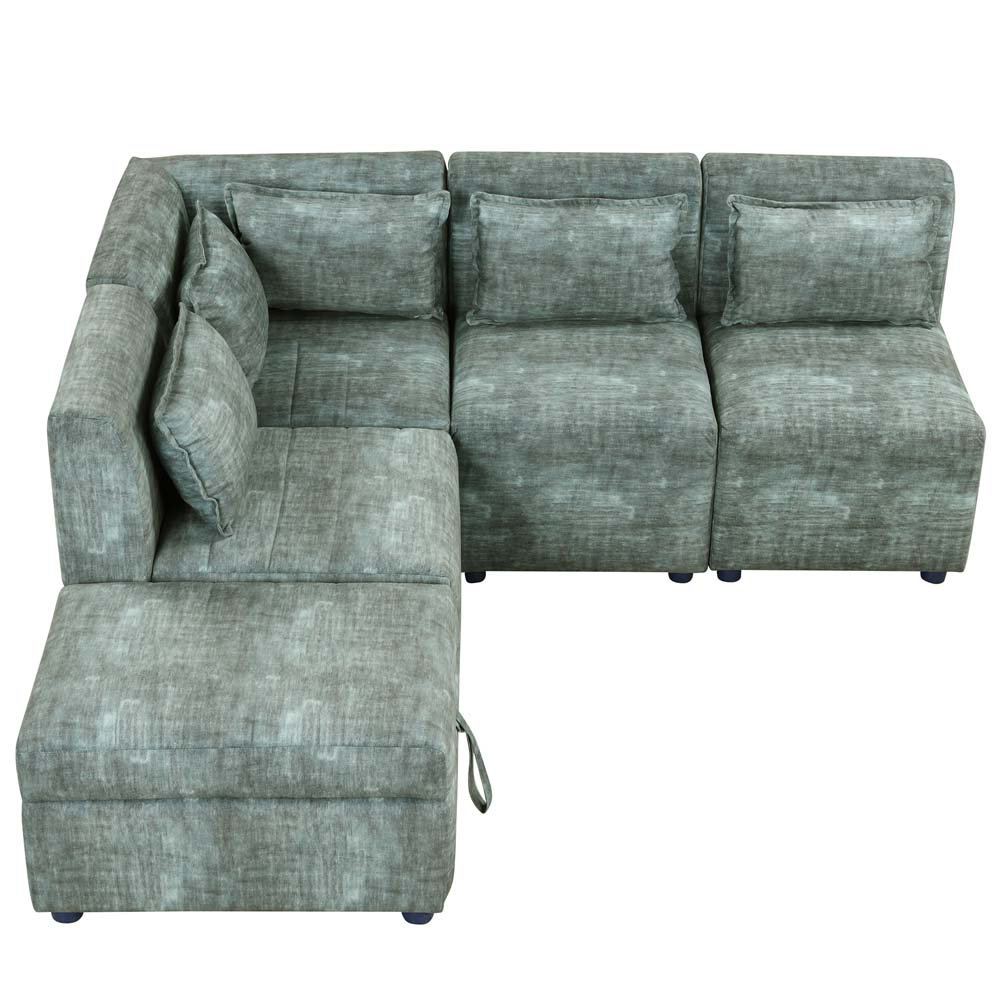 Latitude Run® Aninye 5 - Piece Upholstered Sectional | Wayfair