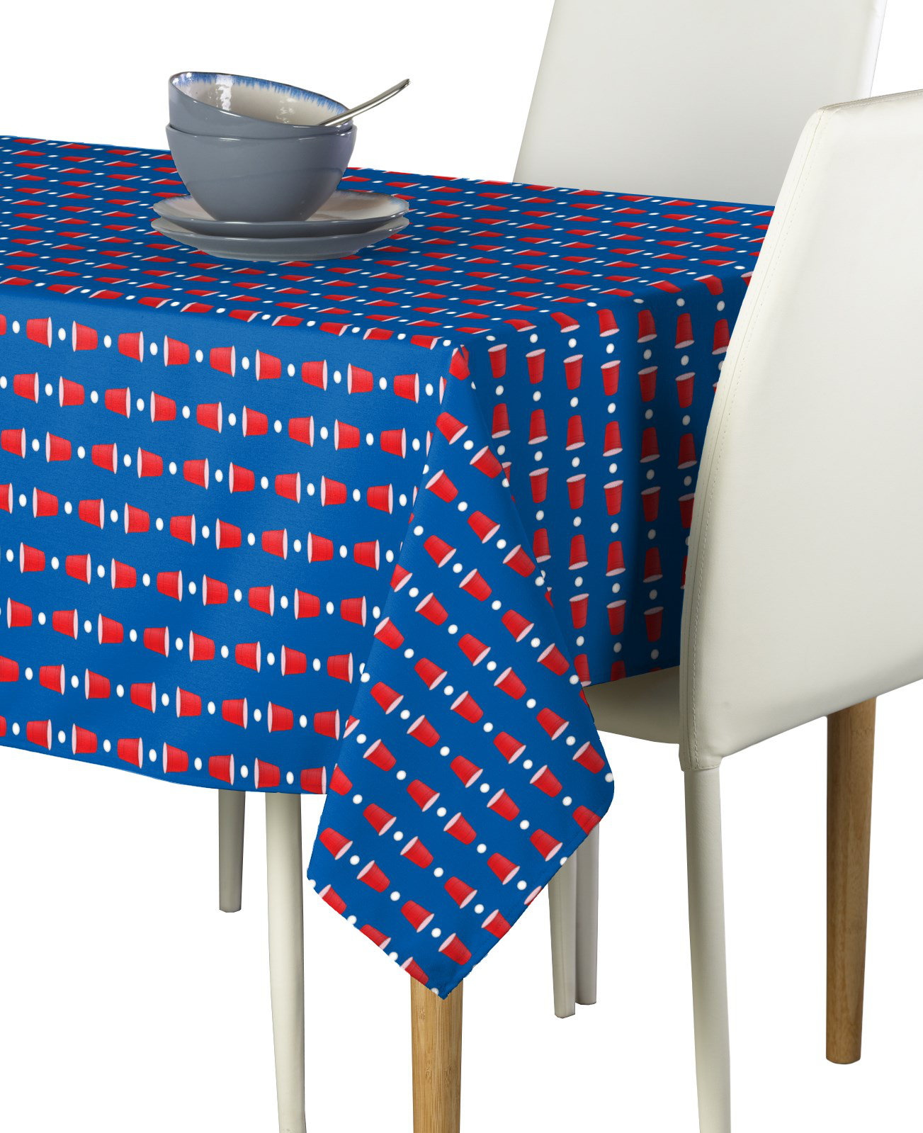 Latitude Run® Mcbean Beer Pong Cups Milliken Signature Tablecloth | Wayfair