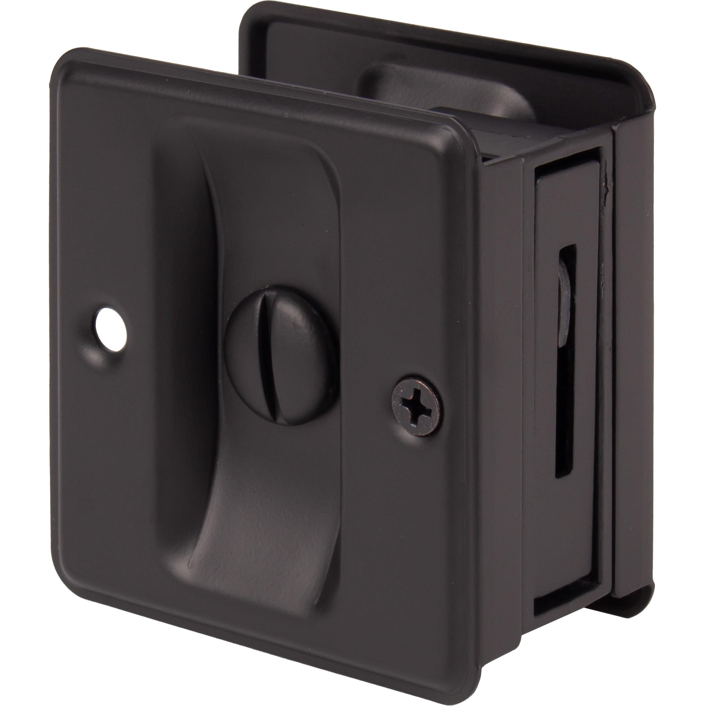 Stone Harbor Hardware Square Pocket Door Lock, Privacy (Bed/Bath) Latch ...