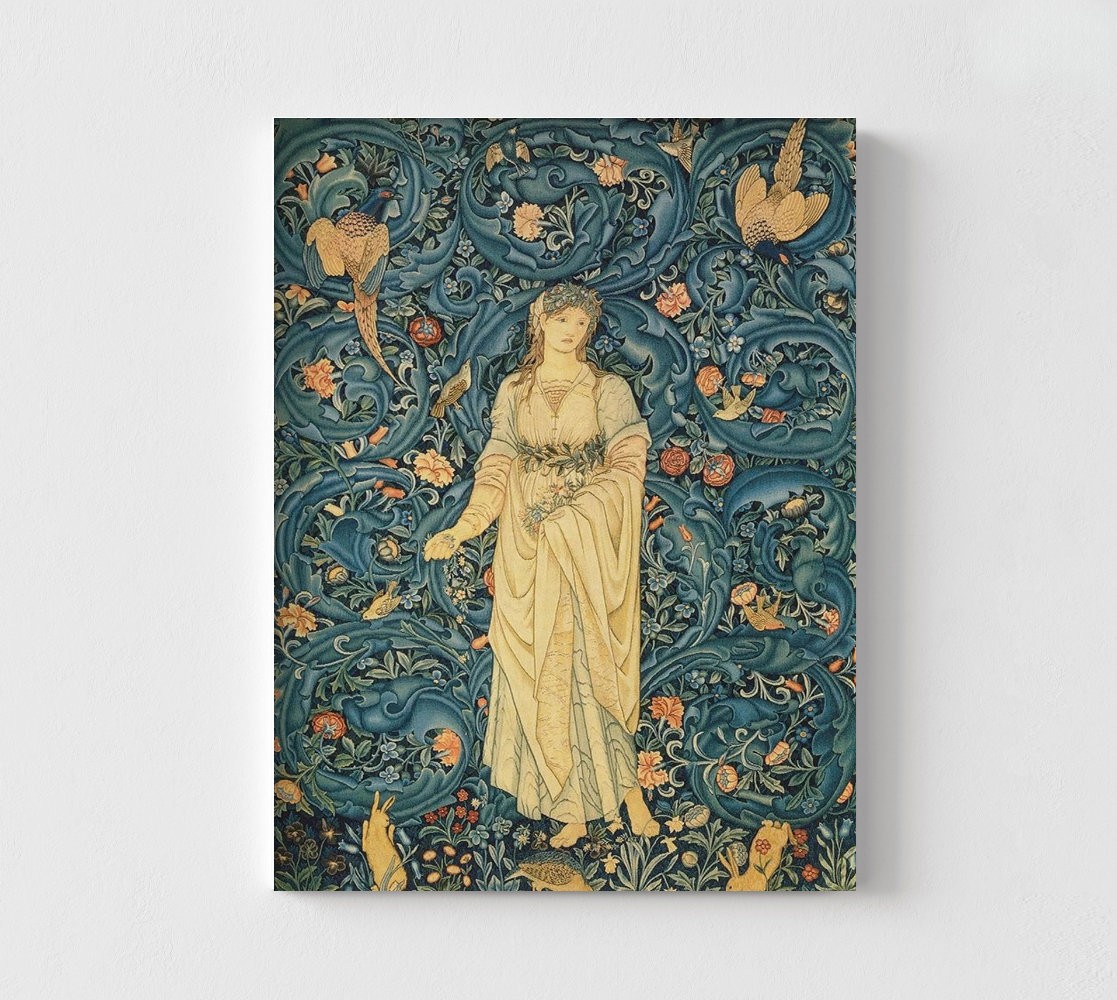 Lark Manor™ Flora By William Morris, Framed Medieval Design Print ...