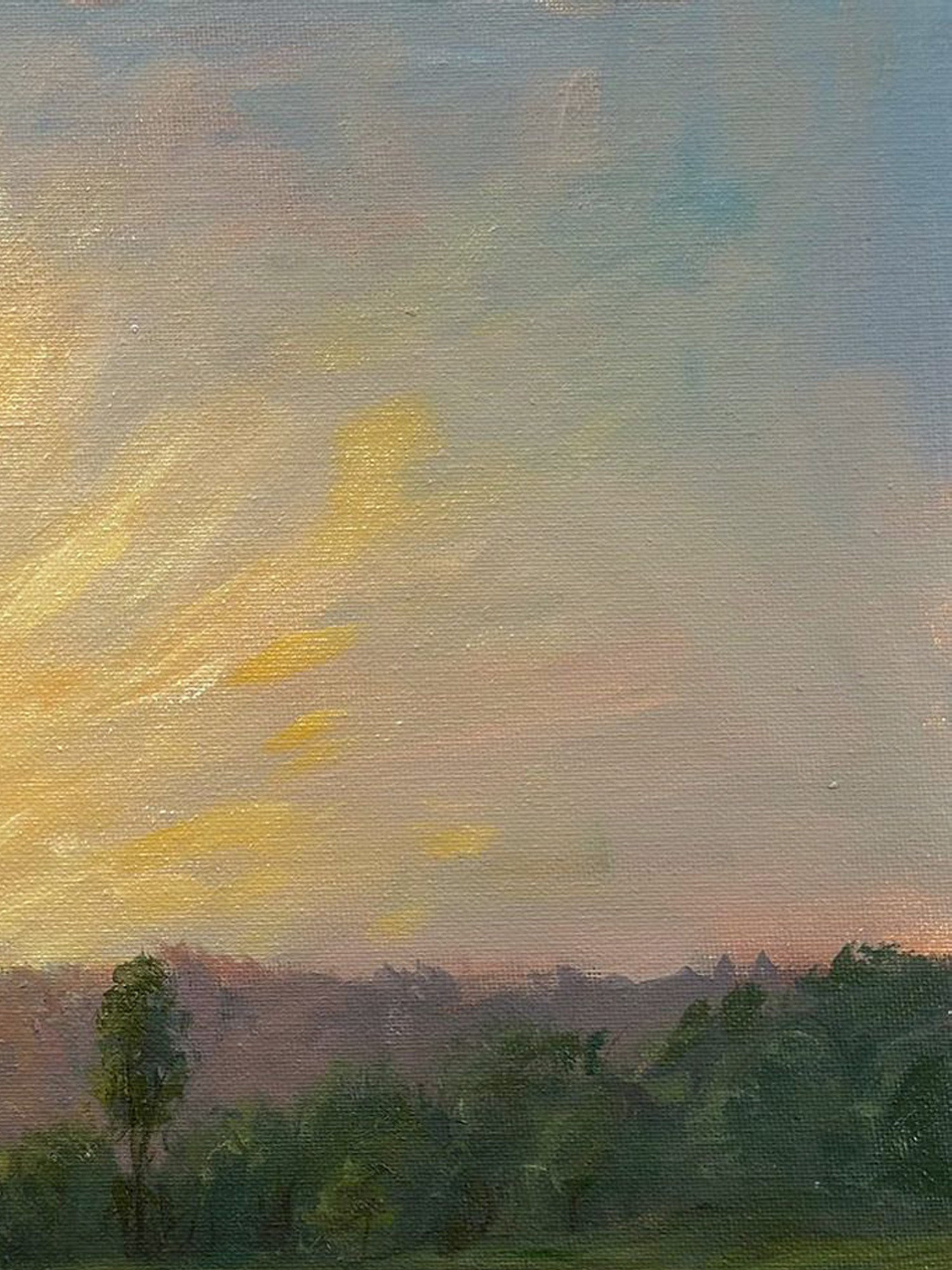 Lark Manor™ Evening View On The River | Oil Painting By Somnath Harne ...