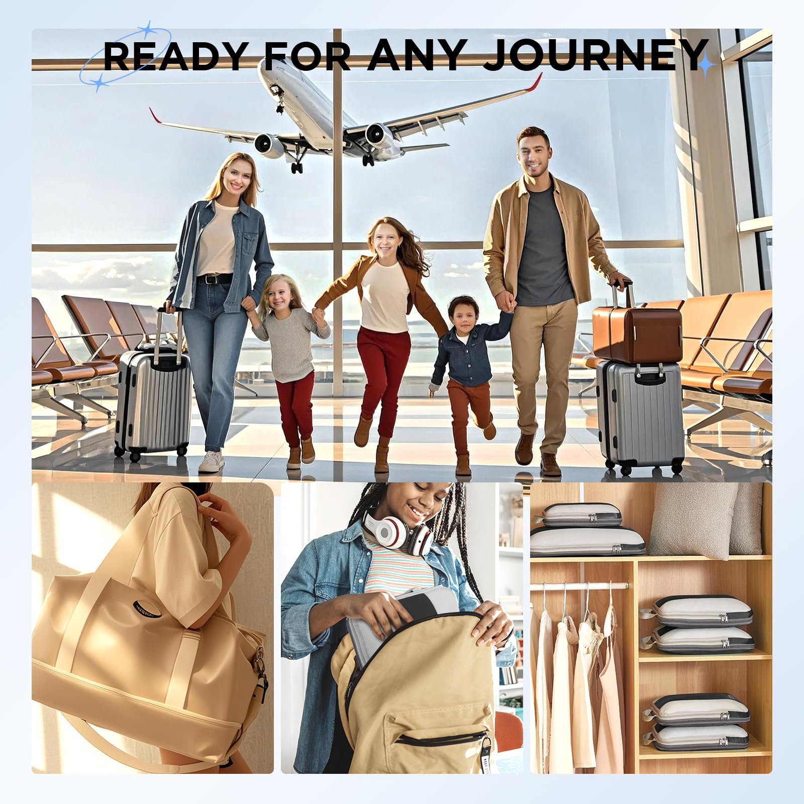 Rebrilliant 10 Set Compression Packing Cubes For Travel Essentials ...