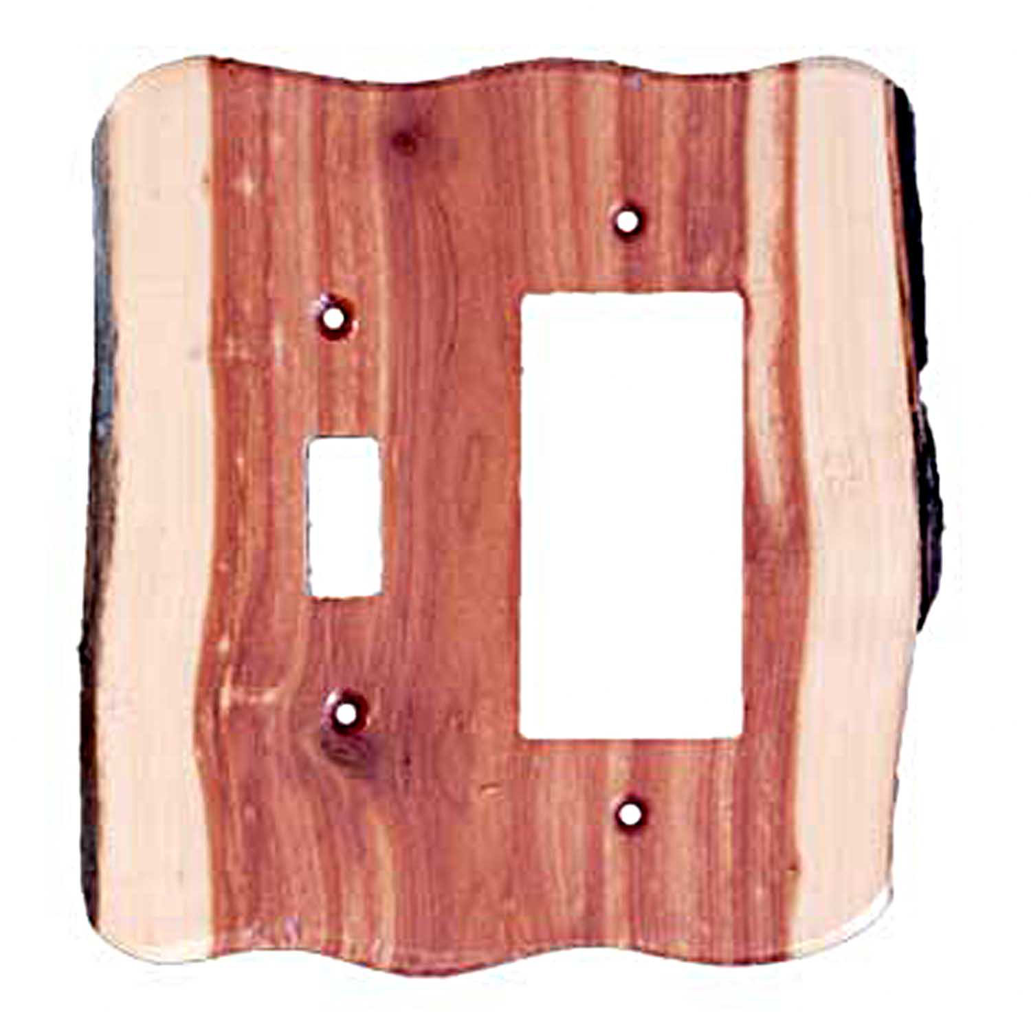 Sierra Lifestyles Rustic 2-Gang Toggle Light Switch / Rocker ...