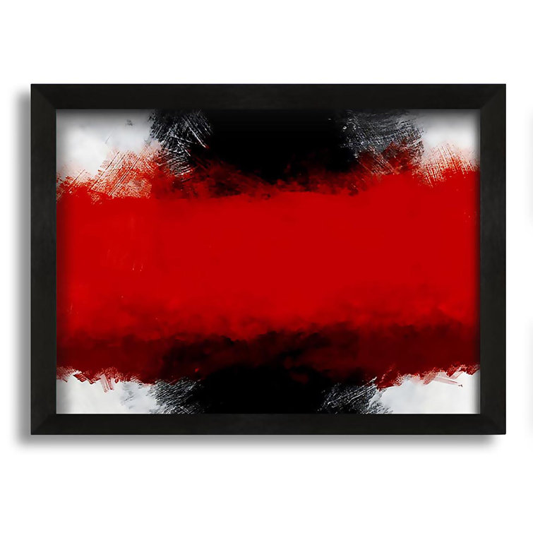 Metro Lane Time Laps Red - Single Picture Frame Print on Canvas ...