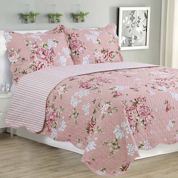 One Allium Way® Hansen Floral Quilt Set & Reviews | Wayfair