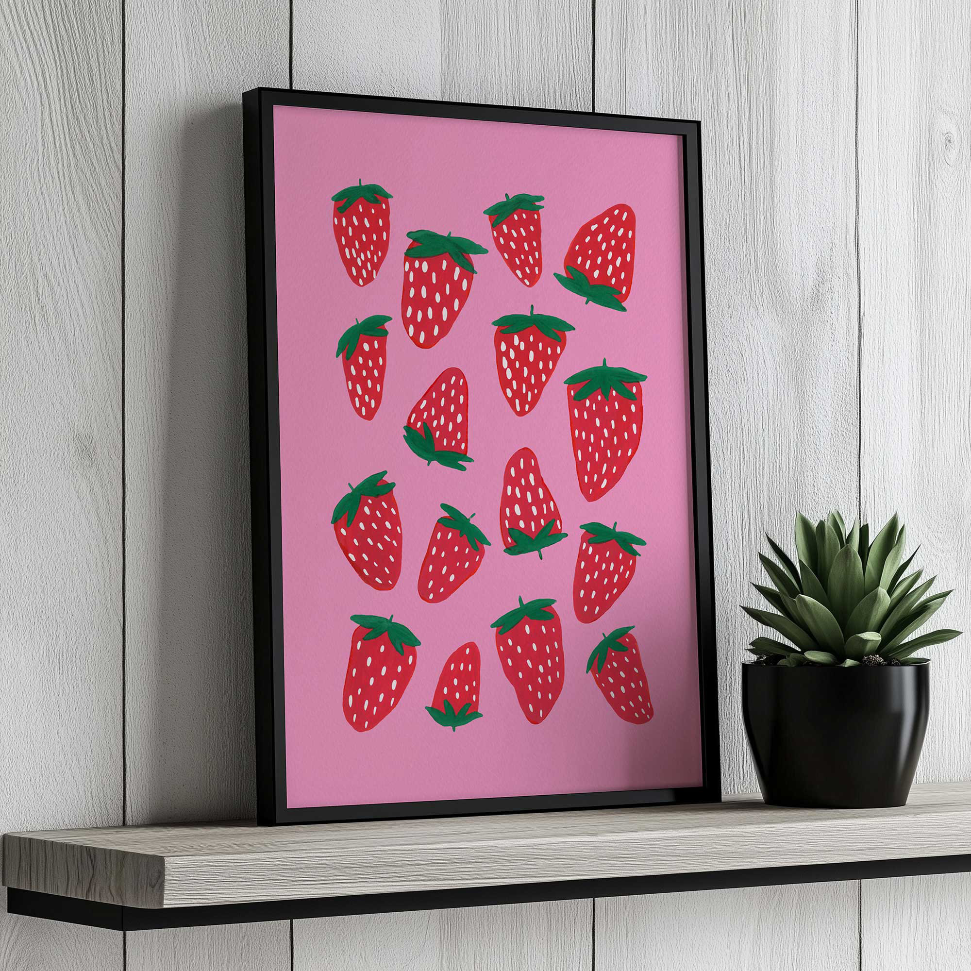 George Oliver Organic Summer Strawberries By Garima Dhawan Canvas Art ...