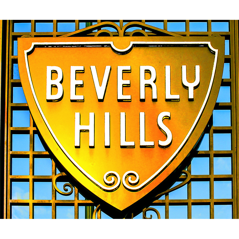 Trinx Beverly Hills Sign, Los Angeles California - Canvas Photograph ...