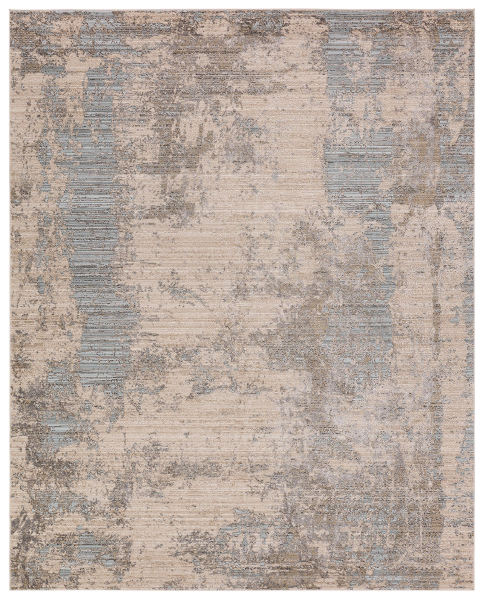 17 Stories Mollett Abstract Tan Area Rug | Wayfair