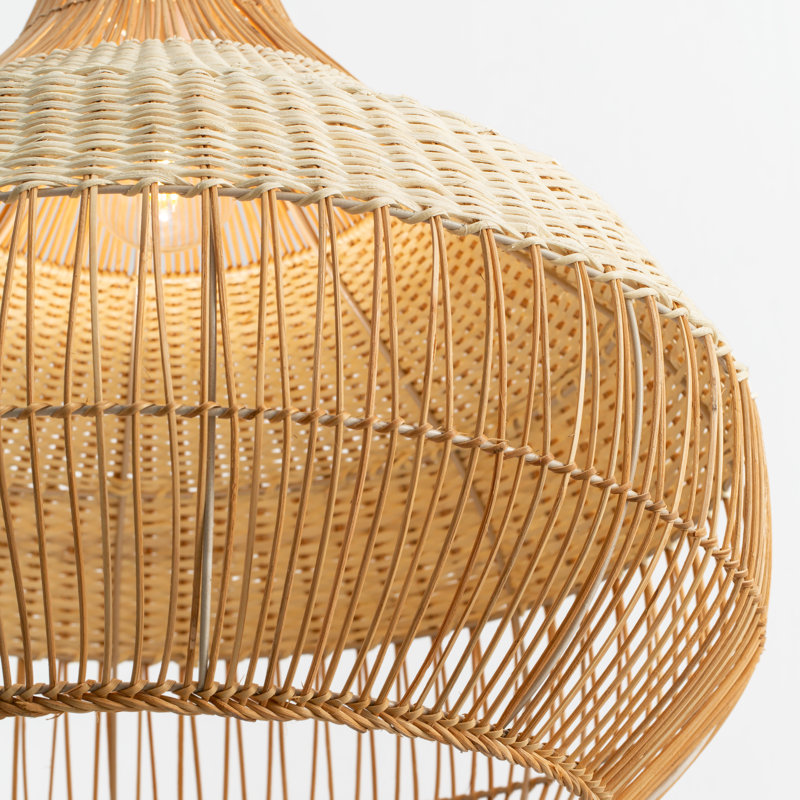 Rowabi Interiors Beatrice Rattan Flush Mount – Rattan & Natural Medium ...